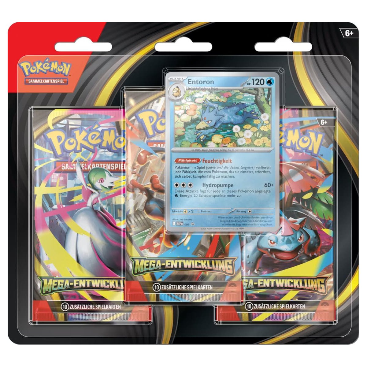 Pokémon - Mega Entwicklung - 3-Pack Blister - Enton & Entoron 2er Set ...